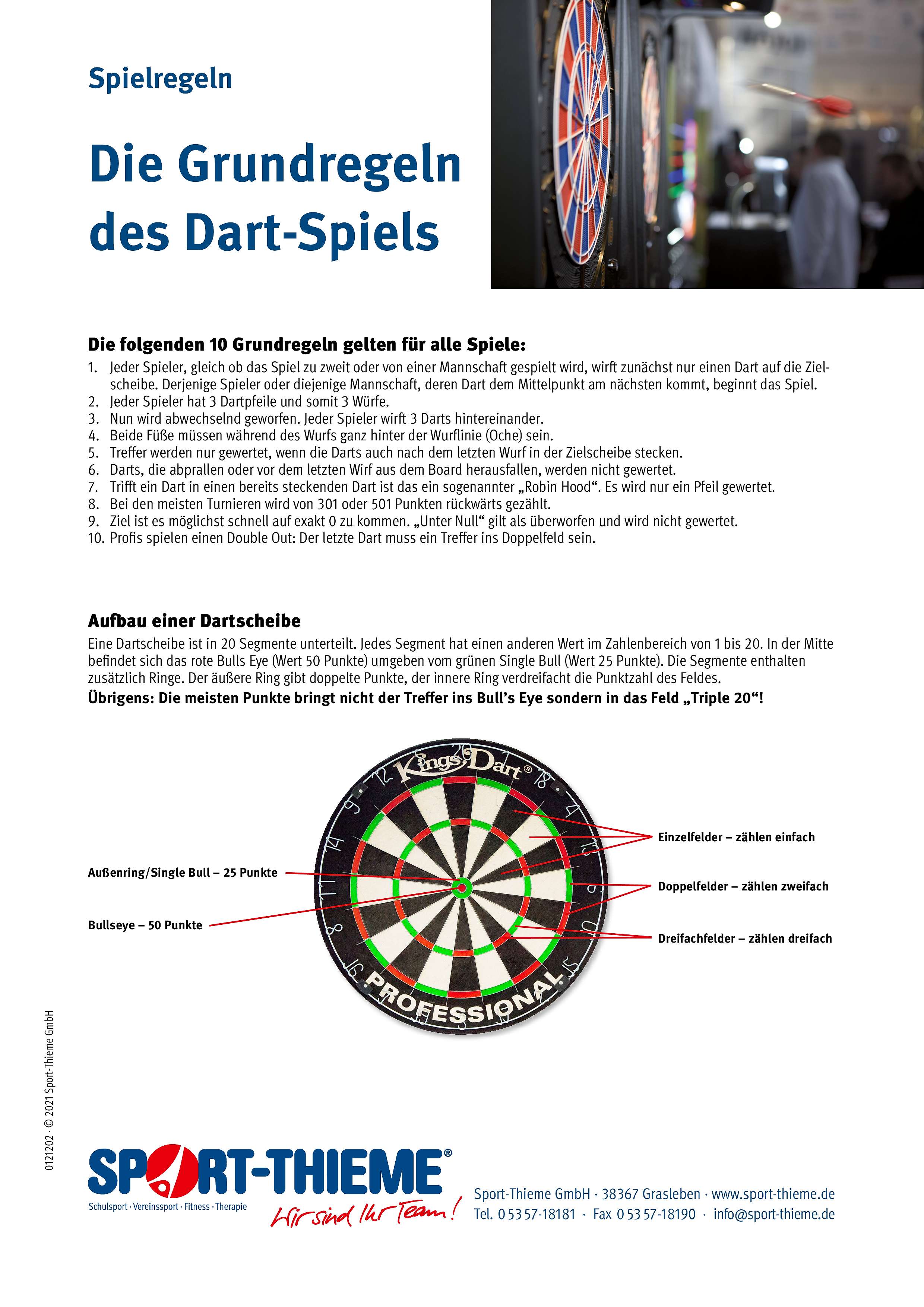 Dart & Dart-Zubehör kaufen - Hier bei Sport-Thieme!