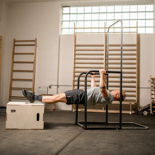 Eigengewichts-Übungen am Dip Barren